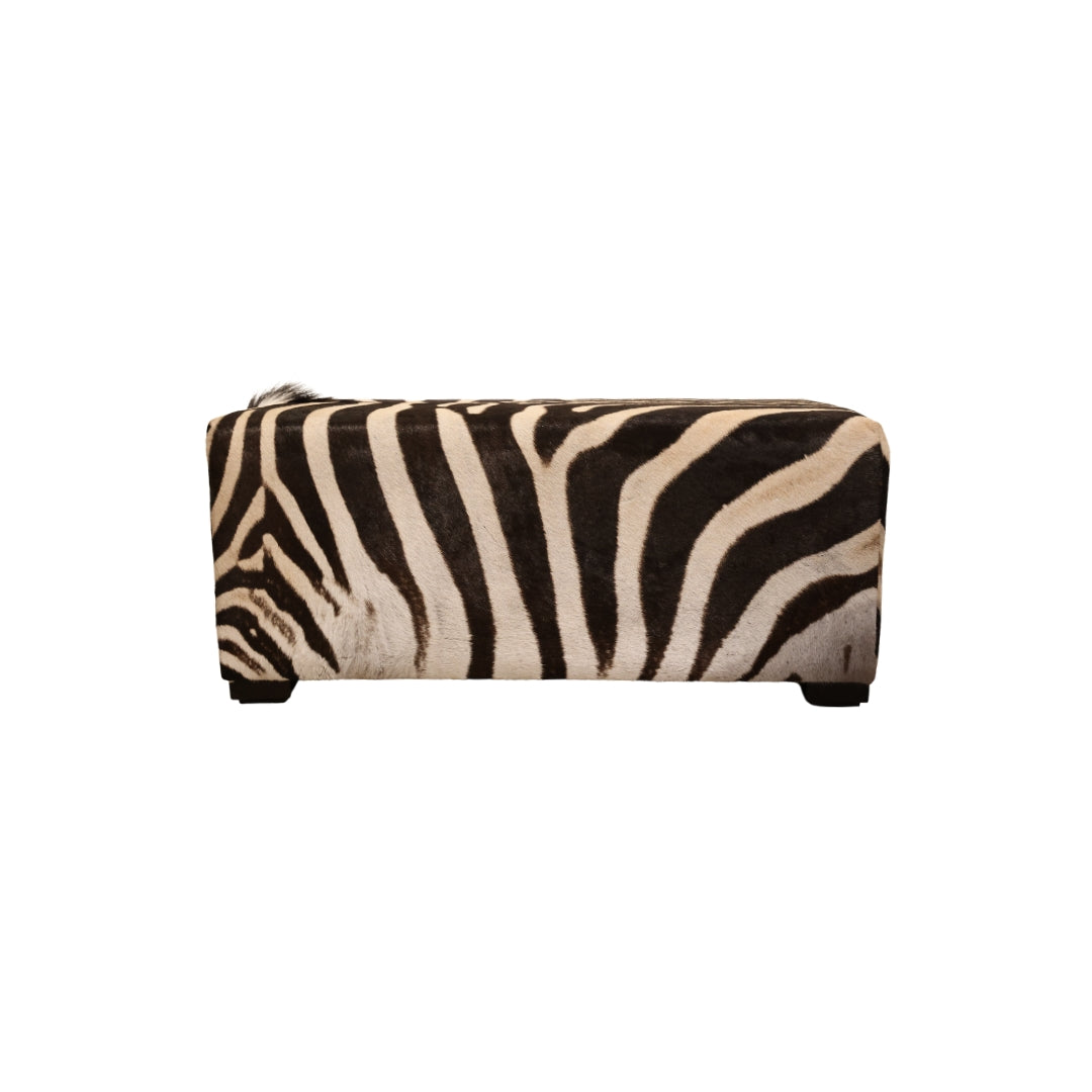 Zebra Rectangular Ottoman - Christopher Collection