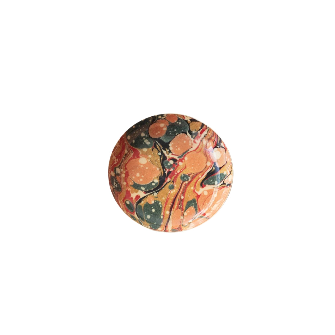 Marbled Round Enamel Tray - Christopher Collection