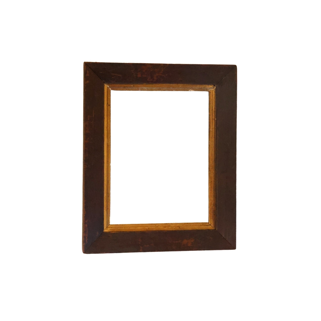 20th Century French Small Brown & Gold Frame - Christopher Collection