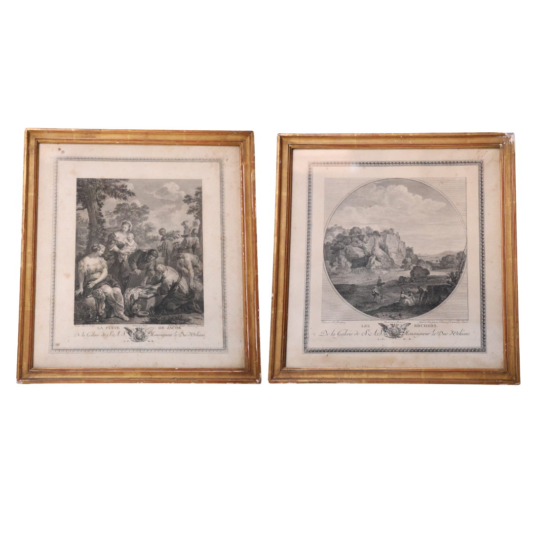 17th Century French Landscape Engraving (Set of 2) - Christopher Collection