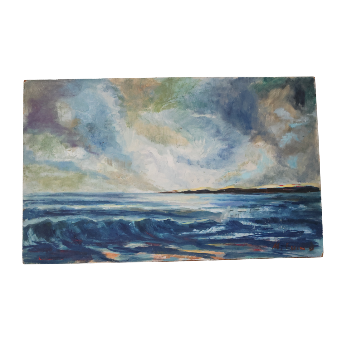 Mid-20th Century French Sea View Painting - Christopher Collection
