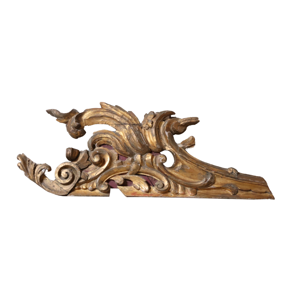18th Century French Gilded Plaster Fragment - Christopher Collection