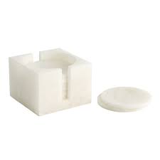 Alabaster Coasters (Set of 8) - Christopher Collection