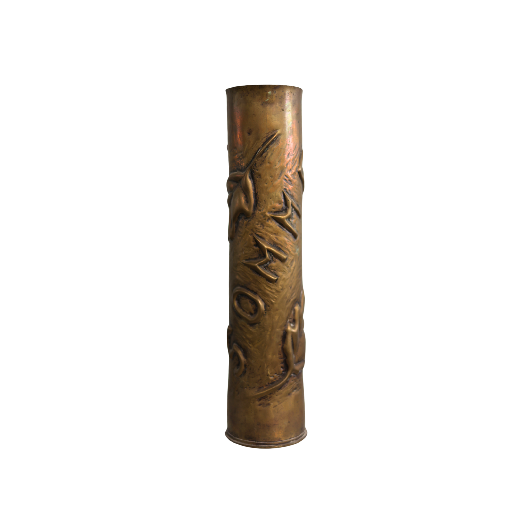 Antique Brass Leaf Artillery Shell (Large) - Christopher Collection
