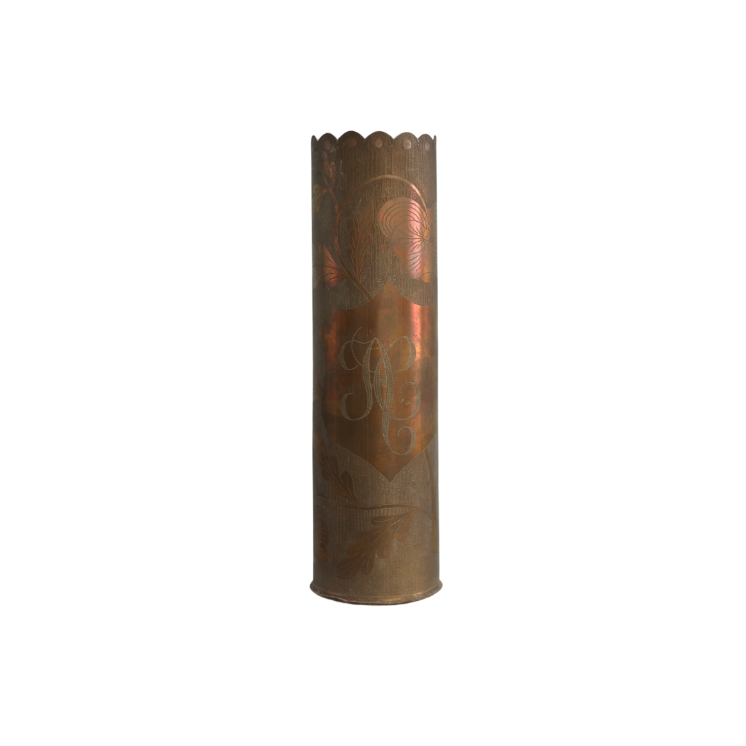 Antique Brass Textured Artillery Shell (Medium) - Christopher Collection
