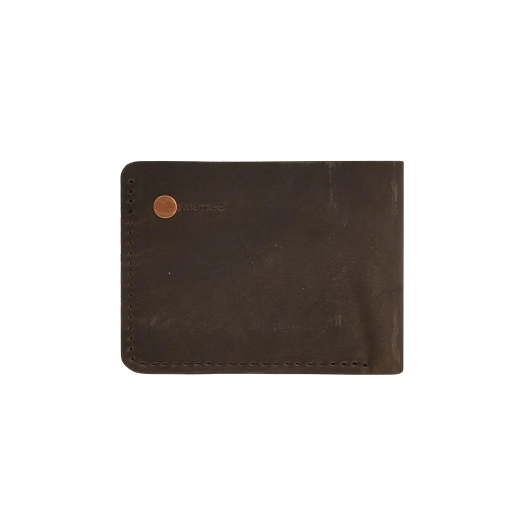 Knox Bifold Leather Wallet (Dark Brown) by Rustico - Christopher Collection